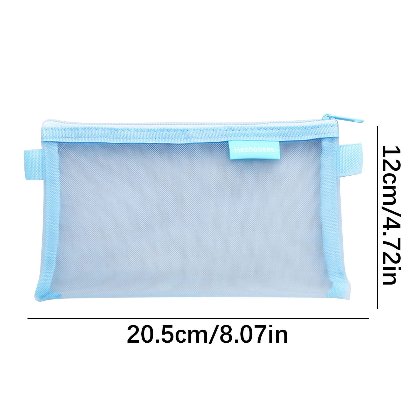 QVNFKO Pencil Case Set Clear Exam Pencil Pouch Mesh Zipper Pen Pouch ...