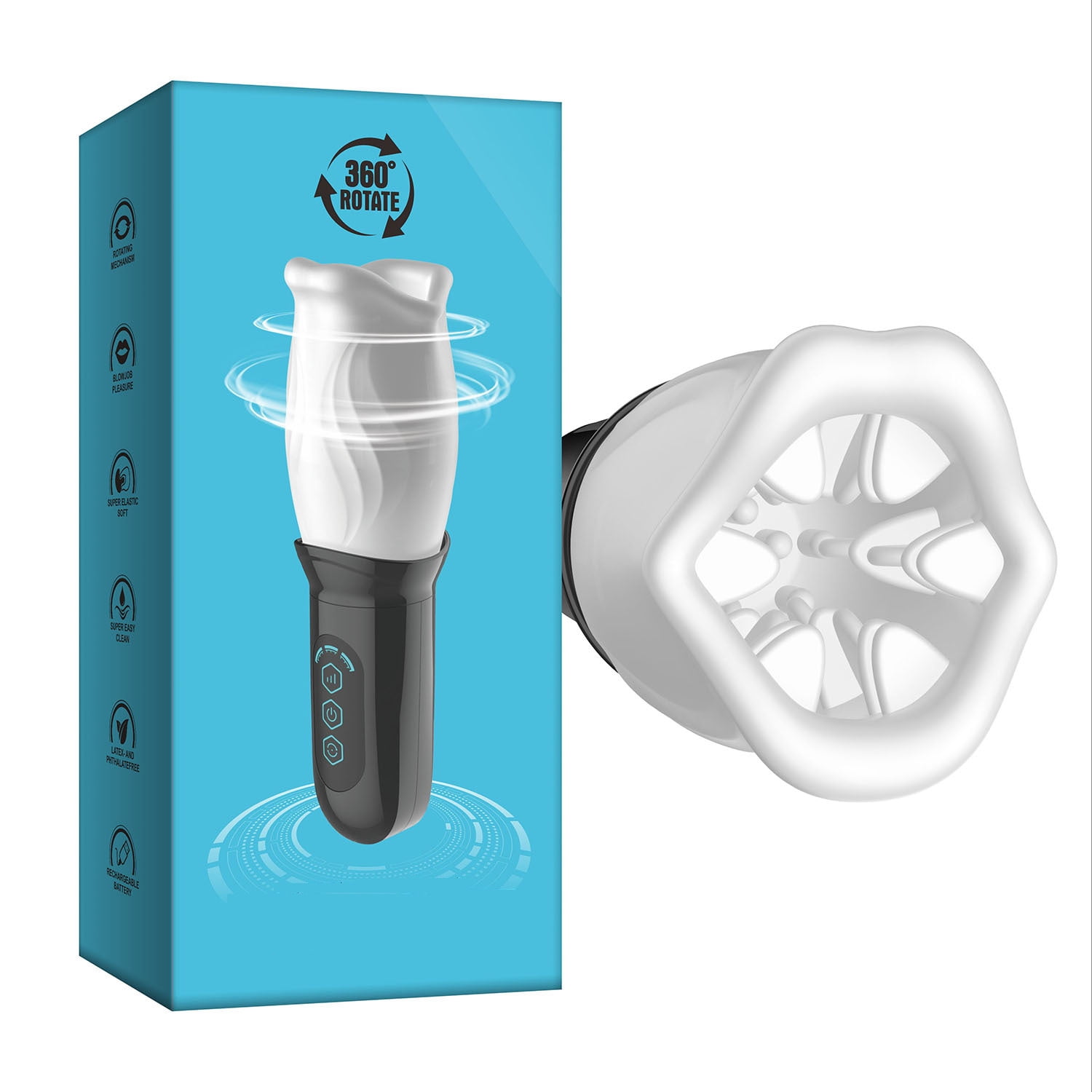 Qvox Automatic Male Masturbator Stroker Masturbator Cup With 10