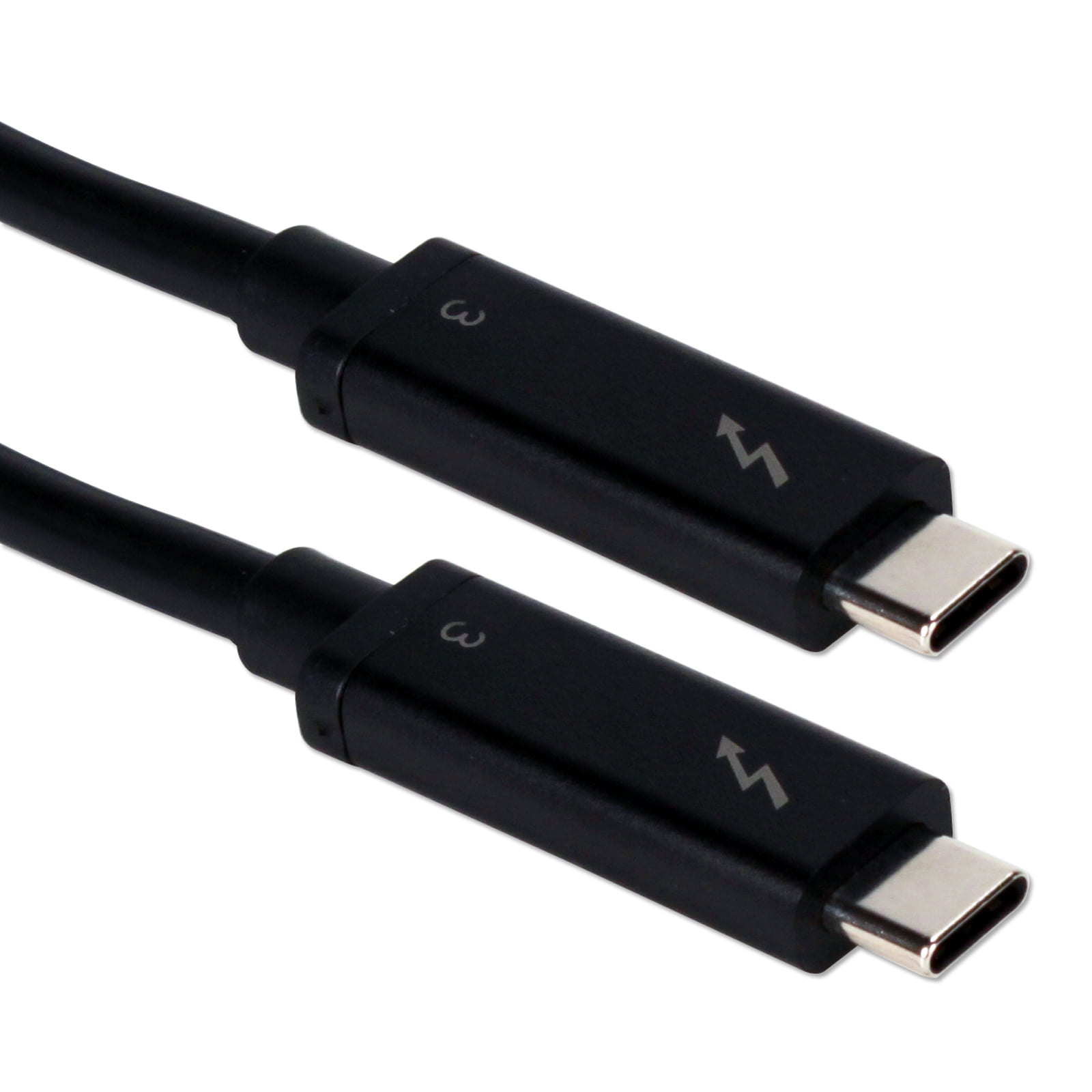 QVS 1-Meter Thunderbolt 3 20Gbps 100-Watts USB-C Certified Cable ...