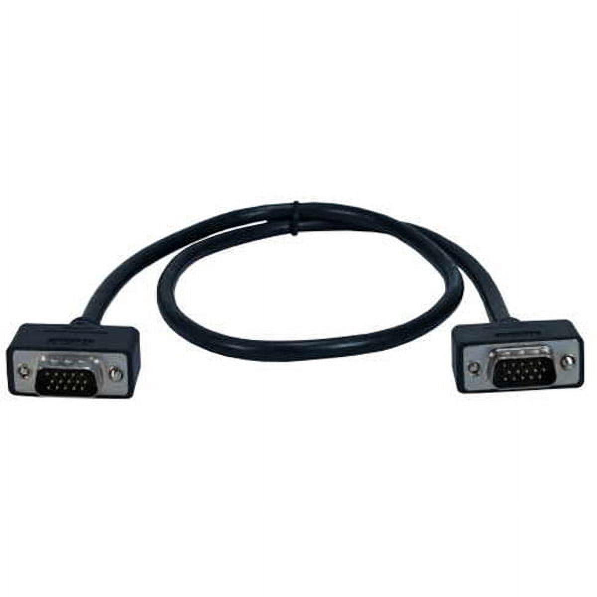 QVS 10' High Performance UltraThin VGA/QXGA HDTV/HD15 Cable - Walmart.com