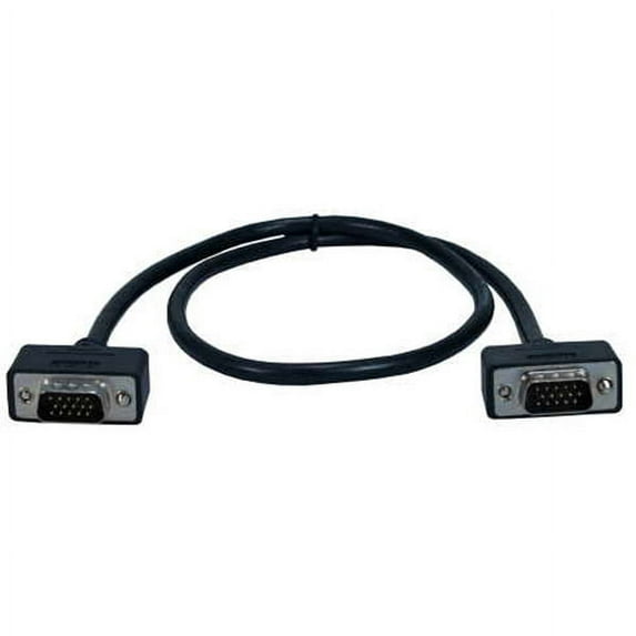 QVS 10' High Performance UltraThin VGA/QXGA HDTV/HD15 Cable - Walmart.com