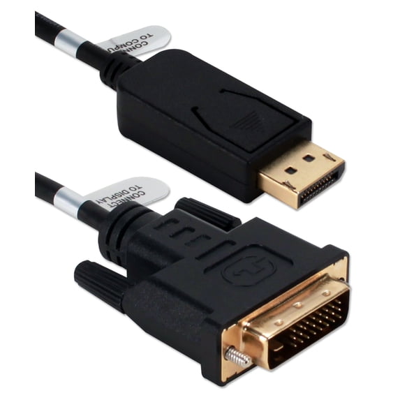 QVS 10ft DisplayPort to DVI Digital Video Cable - Walmart.com