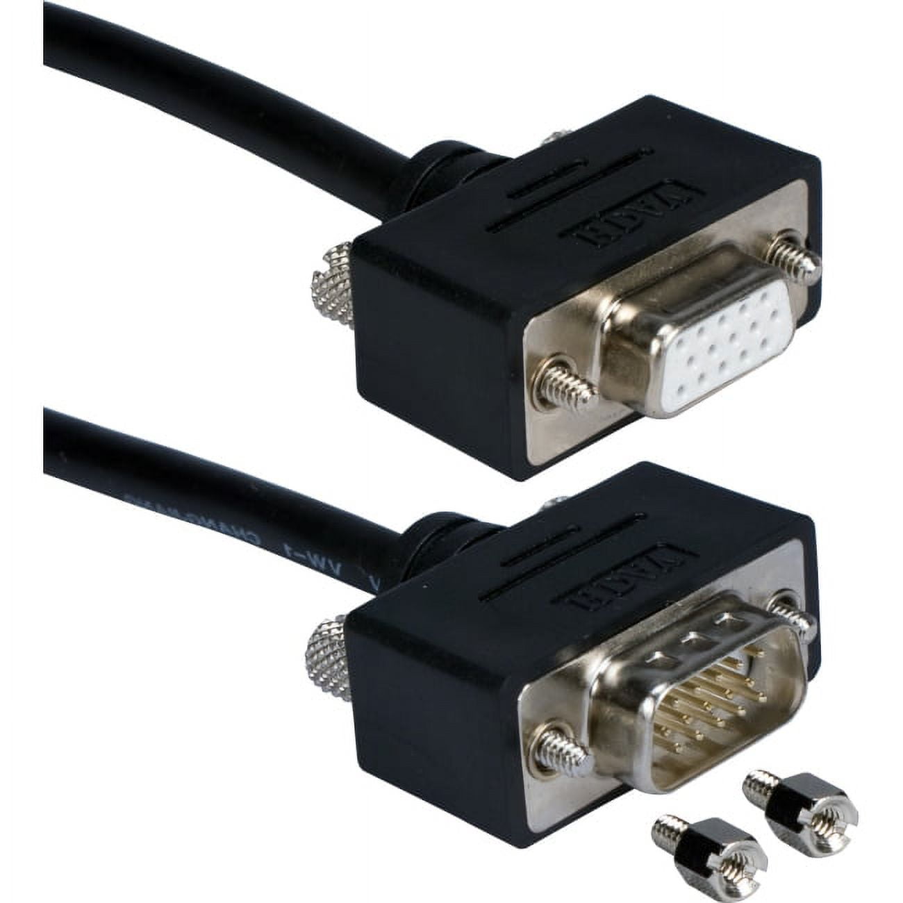 QVS 2' High Performance UltraThin VGA/QXGA HDTV/HD15 Cable - Walmart.com