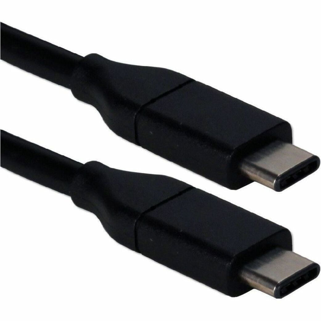 QVS 2-Meter USB-C to USB-C 3.2 10Gbps 100-Watts Sync & Power Active ...