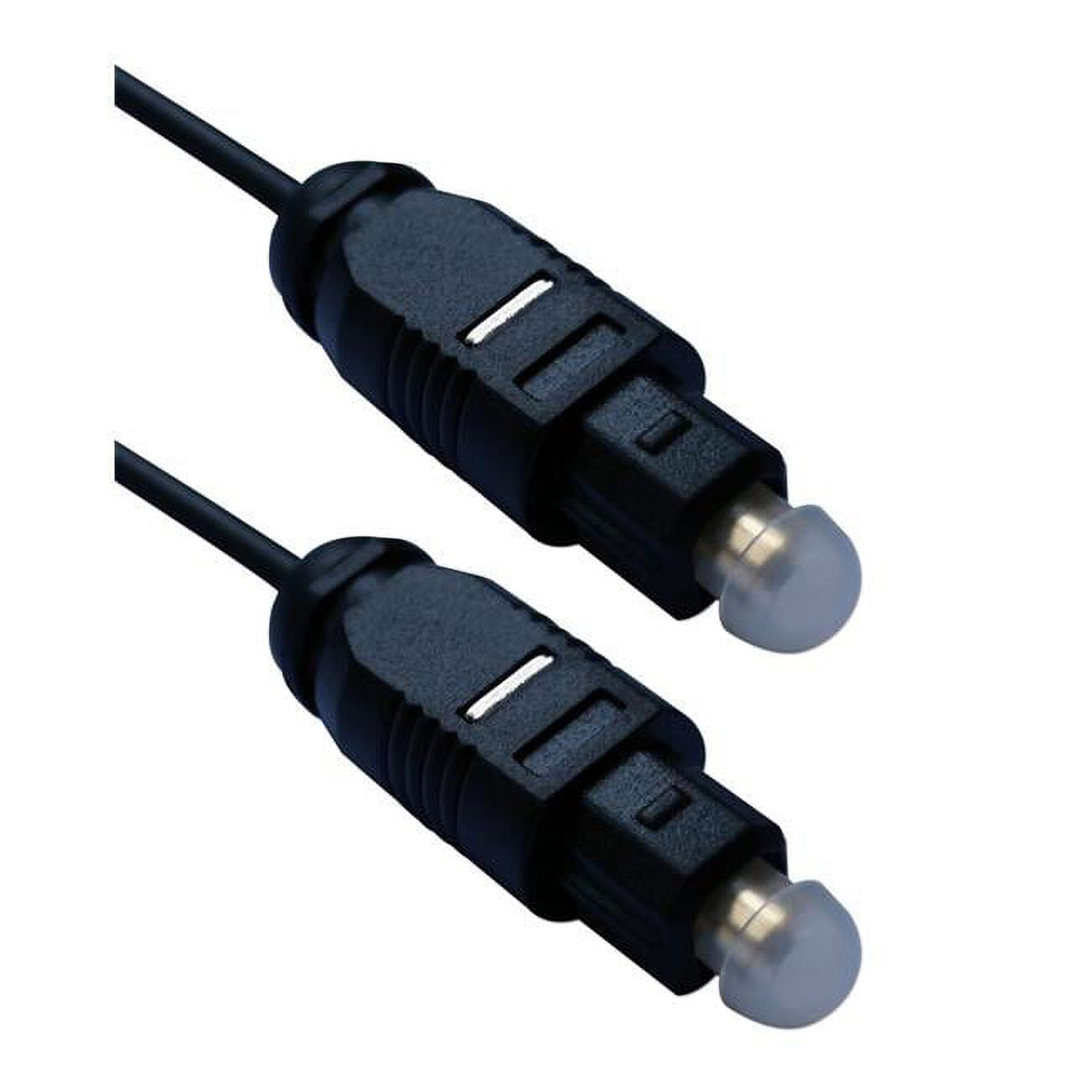 QVS 25ft Toslink Digital/SPDIF Optical UltraThin Audio Cable FCT25 ...