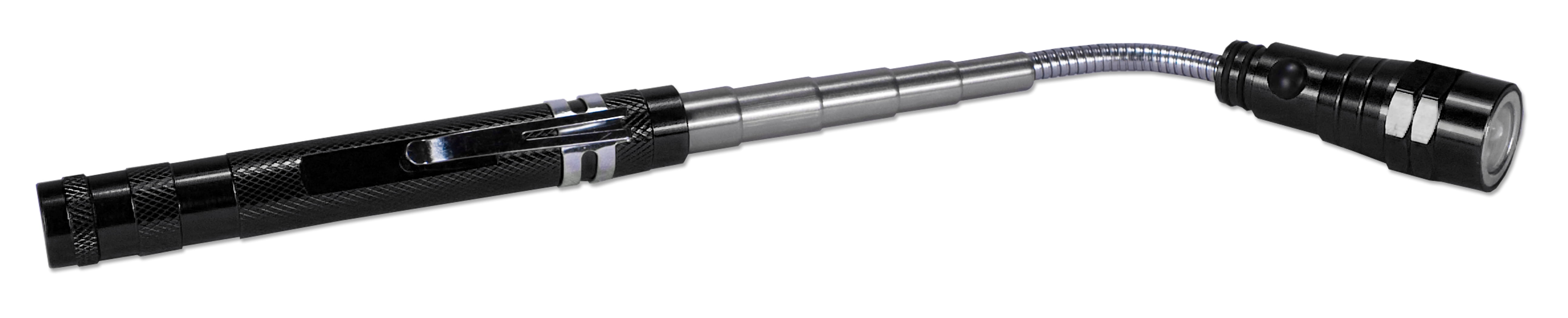 QVS 3-LED Extendable Magnetic Flash Light with Flexible Neck - LR44 ...