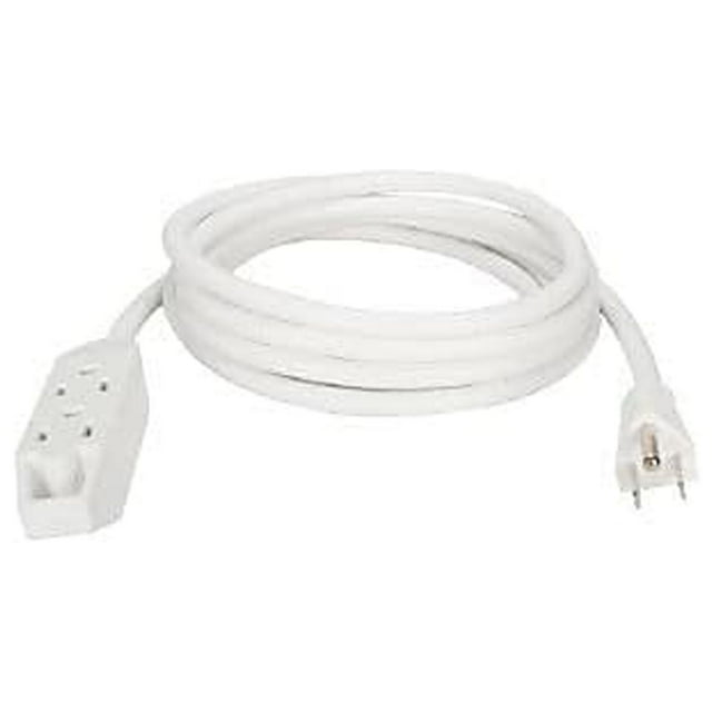 QVS 3-Outlet 3-Prong 25ft Power Extension Cord - Walmart.com