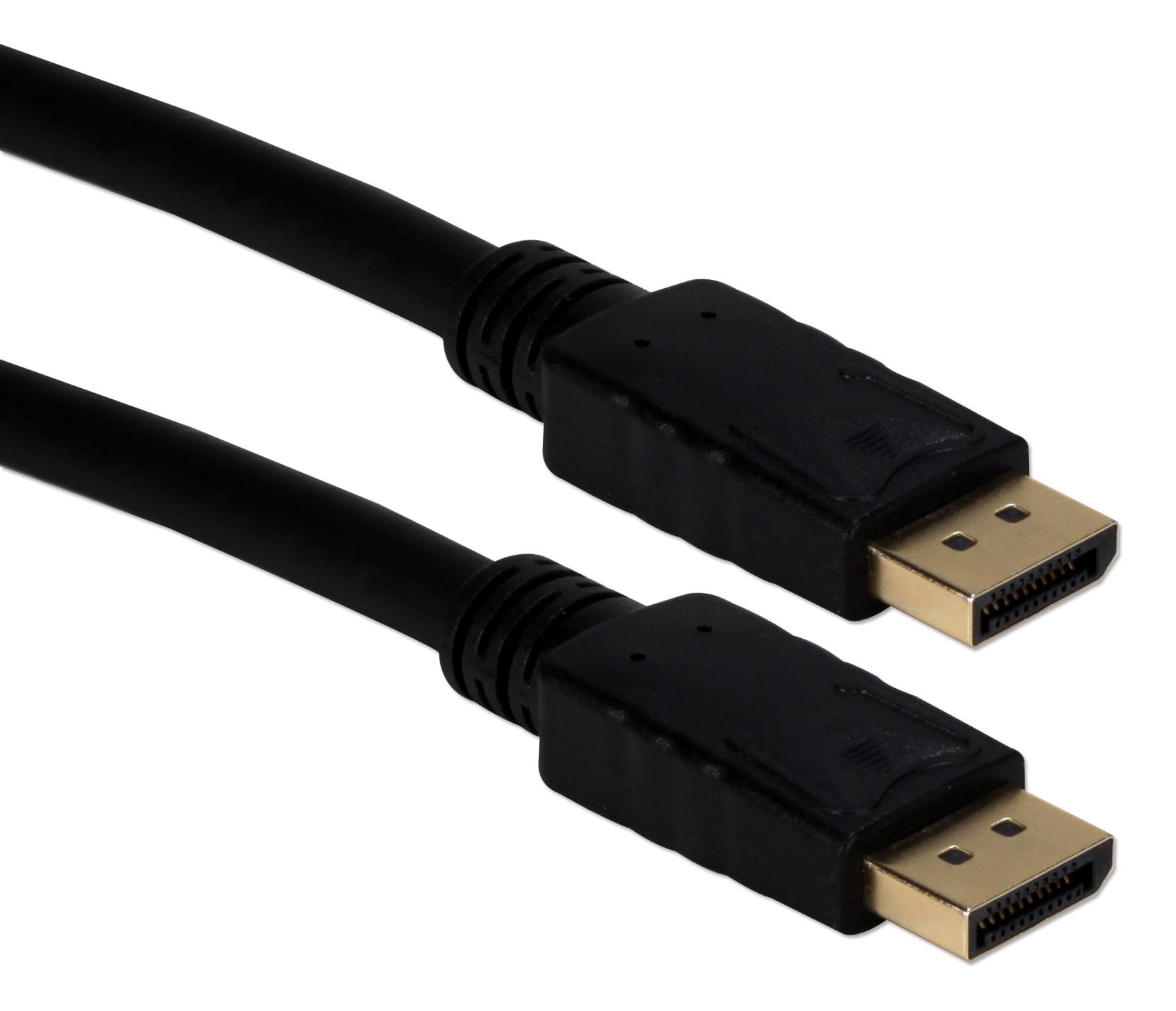 QVS 50ft DisplayPort Digital A/V UltraHD 4K Black Cable - Walmart.com