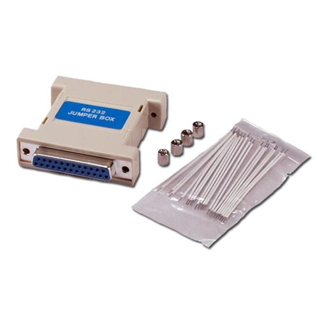 QVS CC357-FF DB25 Female to Female RS232 Serial Jumper Box Assembly ...