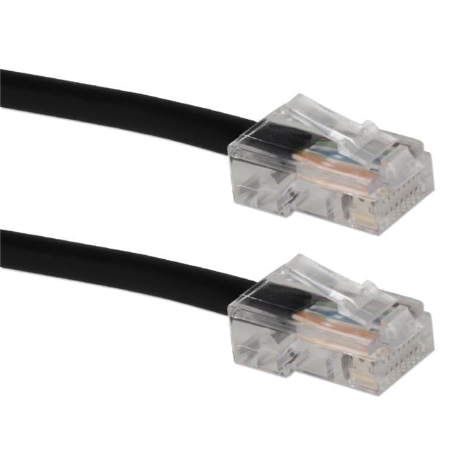 QVS 250ft CAT6 Gigabit Solid Black Patch Cord with POE Support ...
