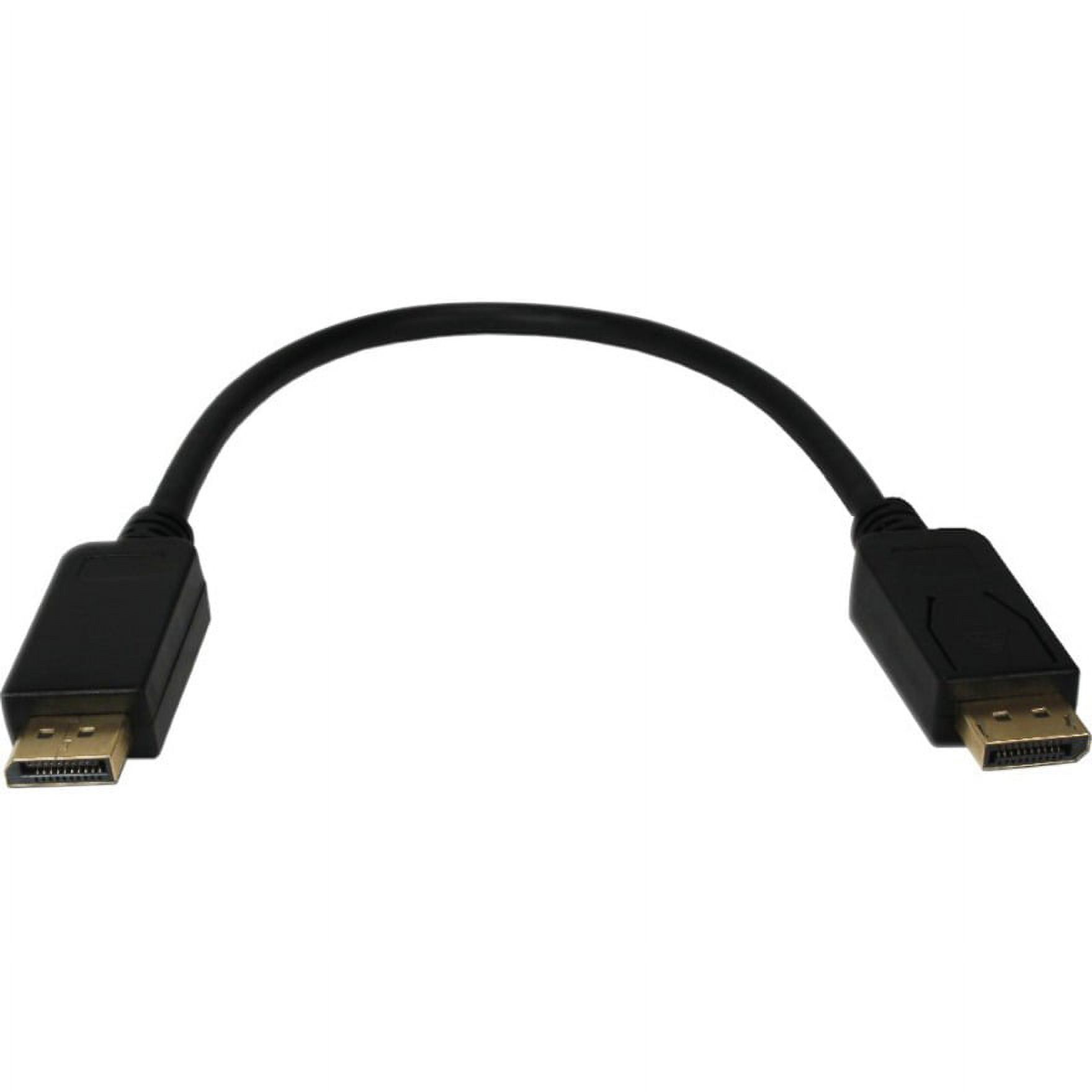 QVS DPM-02 2ft DisplayPort Ultra HD 4K Black Cable with Latches - Walmart.com