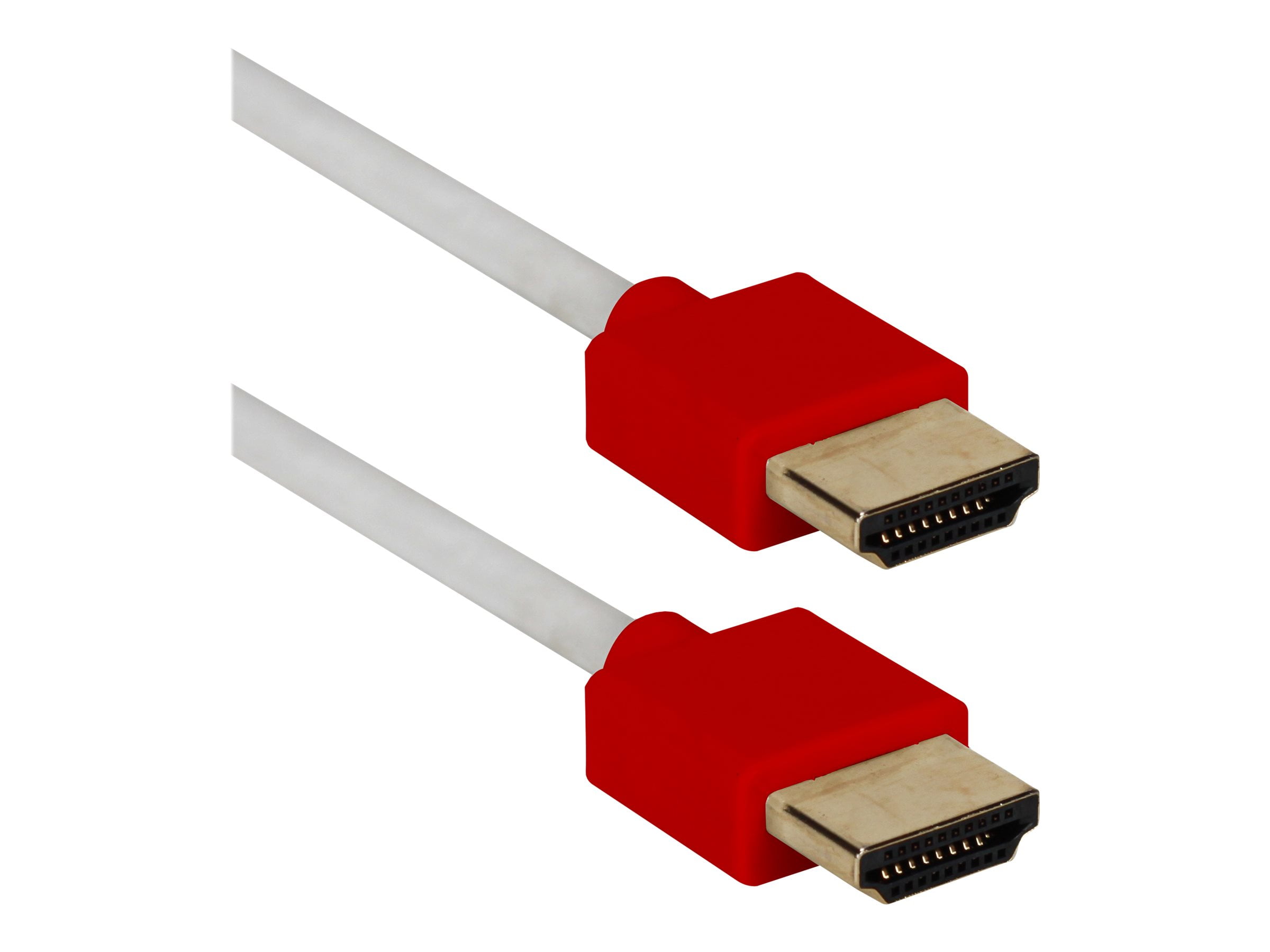 QVS HDT-3FR 3FT HIGH SPEED HDMI ULTRAHD 4K W/ ETHERNET THIN FLEXIBLE ...
