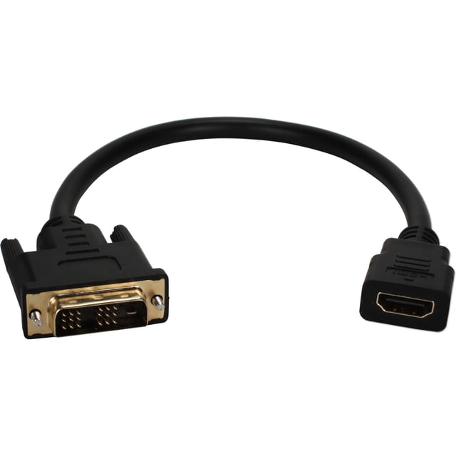 QVS HDVIX-1F 1Ft Dvi Male To Hdmi Female 4K Ultrahd Conversion Adaptor ...