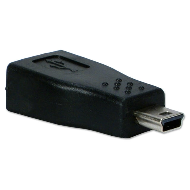 QVS High-Speed Micro-USB Female to Mini-USB Male Adaptor - Walmart.com