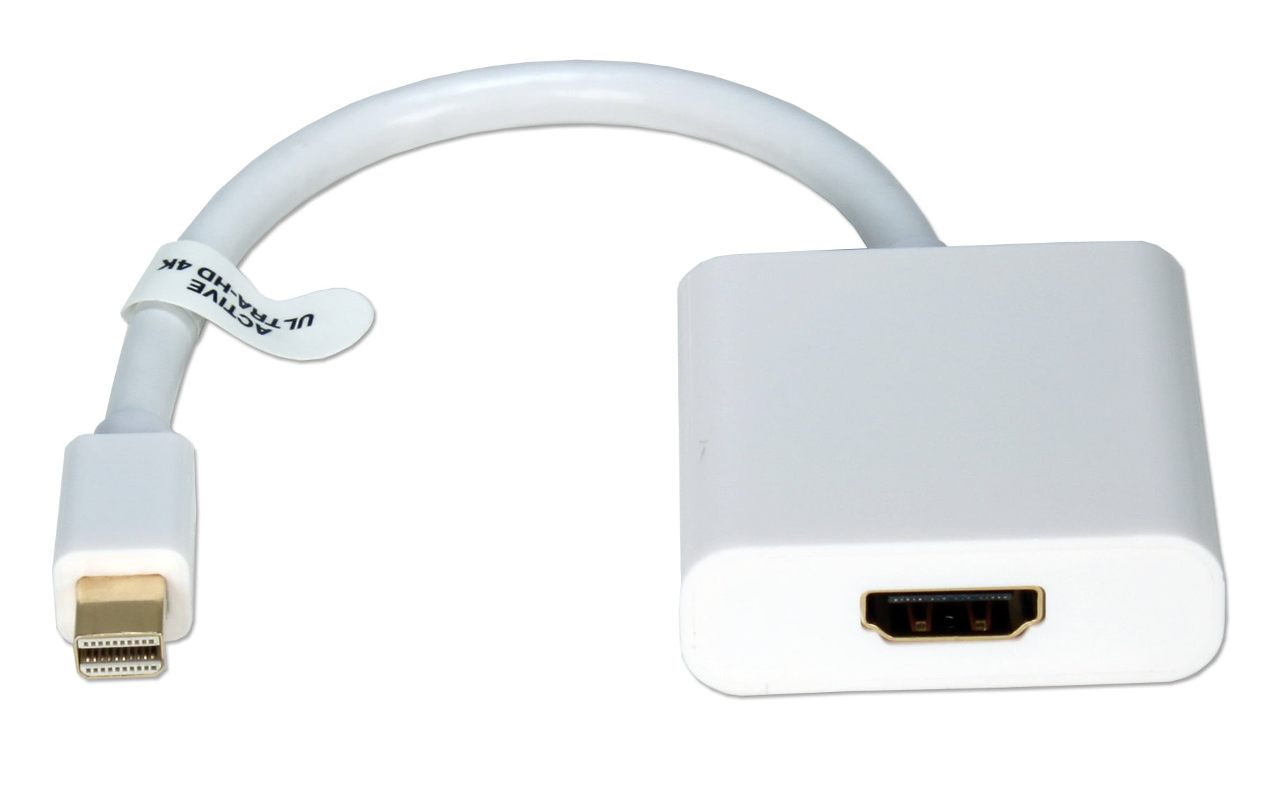 QVS Mini DisplayPort/Thunderbolt Male to HDMI Female 4K/60Hz EyeFinity ...