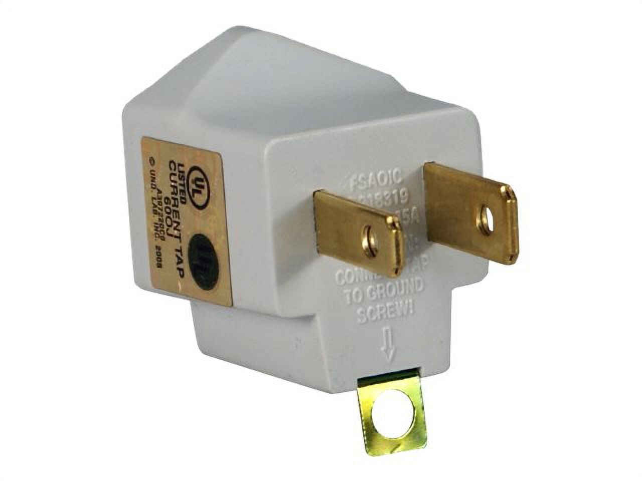 QVS - Power adapter (3-pole) - white (pack of 2) - Walmart.com