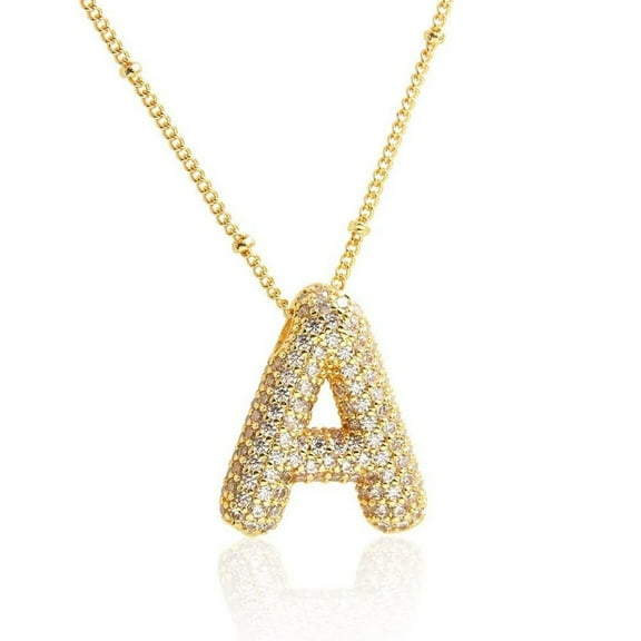 HIJONES Heart A-Z Alphabet Necklace for Women Stainless Steel Openable ...