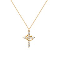 HZMAN CZ Eye of Horus Egypt Protection Pendant Coptic Ankh Cross ...