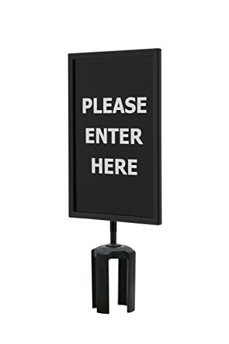 QWAYSIGN-7" X 11" Please Enter HERE "Please Enter Here" Sign, Double ...