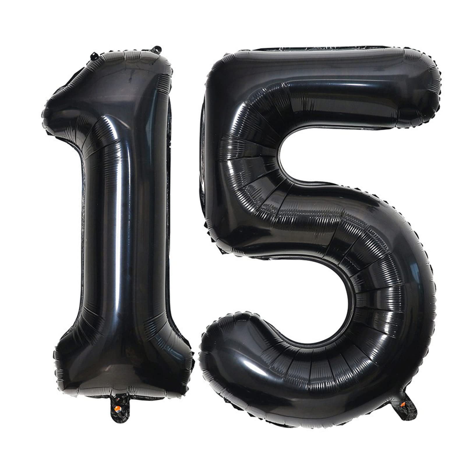 QWEQWE Black 15 ZS23 Balloons 40" Foil Balloon 15th Birthday Balloons ...