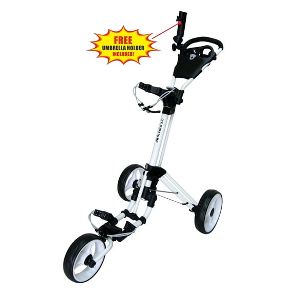 Qwik Fold 3 Wheel Push Pull Golf Cart