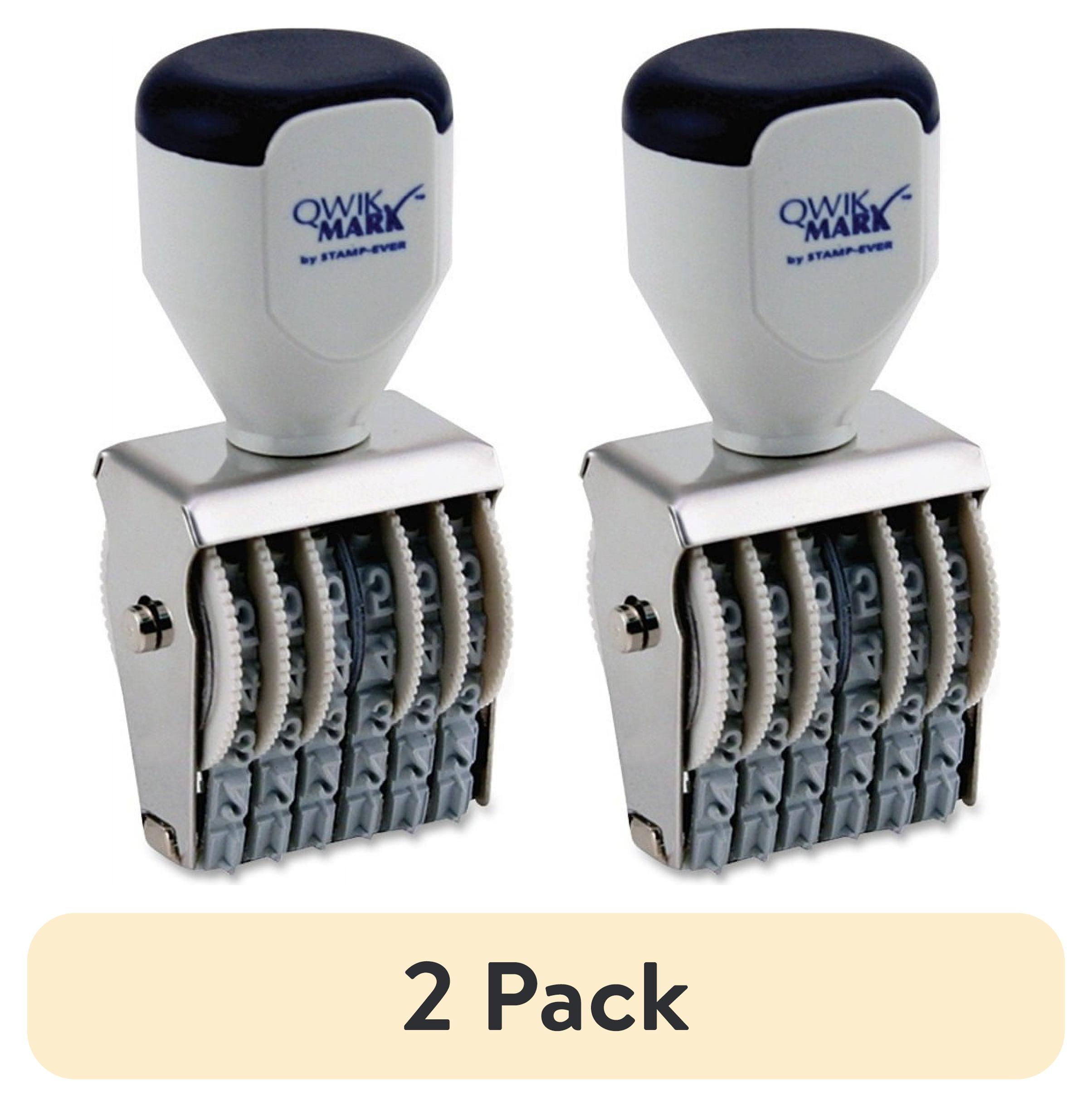 (2 pack) QWIKMARK Rubber Number Stamps - Walmart.com
