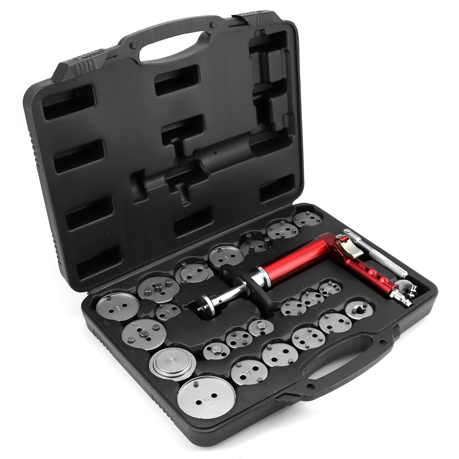 QWORK 24-Piece Pneumatic Brake Caliper Tool Set with Compatible with ...