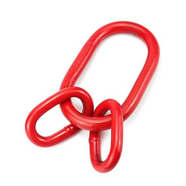 QWORK Chain Sling Ring, Oblong Master Link Hoist Ring for Lifting ...