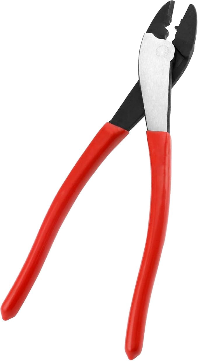 QWORK Wire Crimping Tool, 10" Steel Cable Wire Electrical Cutter ...