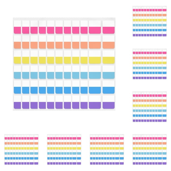QWUIIOMJPY Sticky Index Tabs, Writable Translucent Page Markers ...