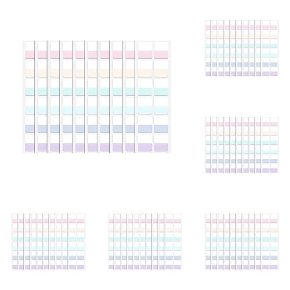 QWUIIOMJPY Sticky Index Tabs, Writable Translucent Page Markers ...