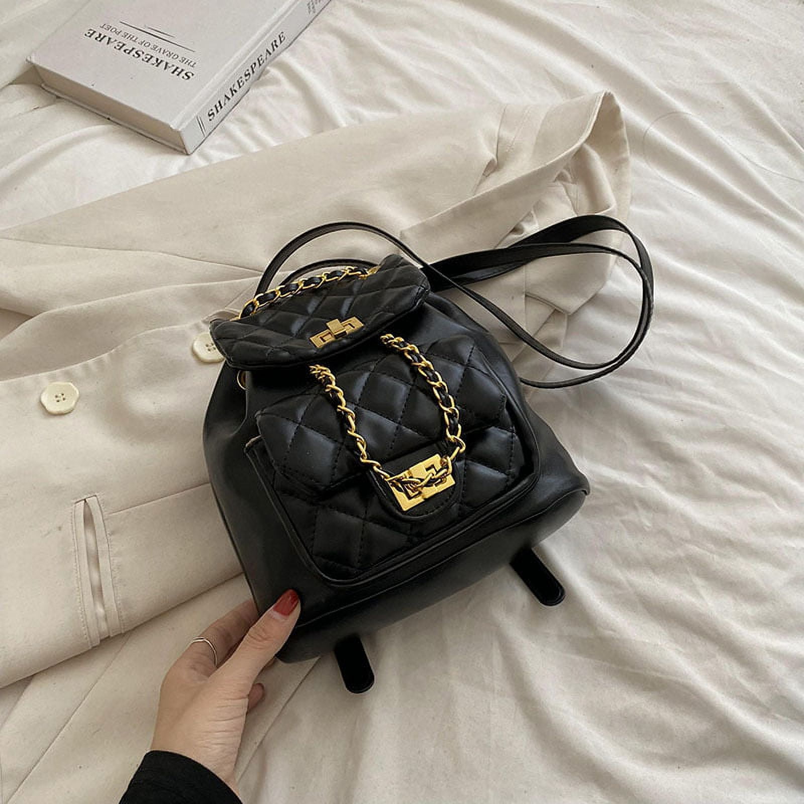 QWZNDZGR 2022 New High-Capacity Rhombus Embroidered Backpack Trend ...