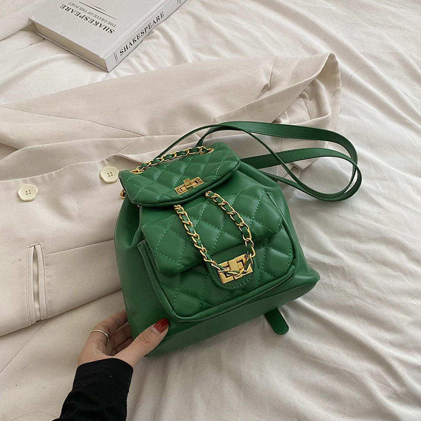 QWZNDZGR 2022 New High-Capacity Rhombus Embroidered Backpack Trend ...