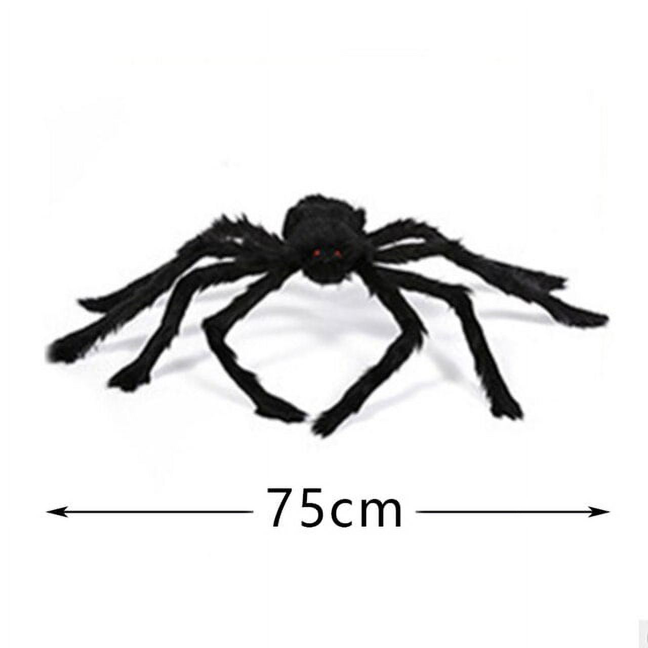 QWZNDZGR 30cm,50cm,75cm Horror Giant Black Plush Spider Halloween Party ...