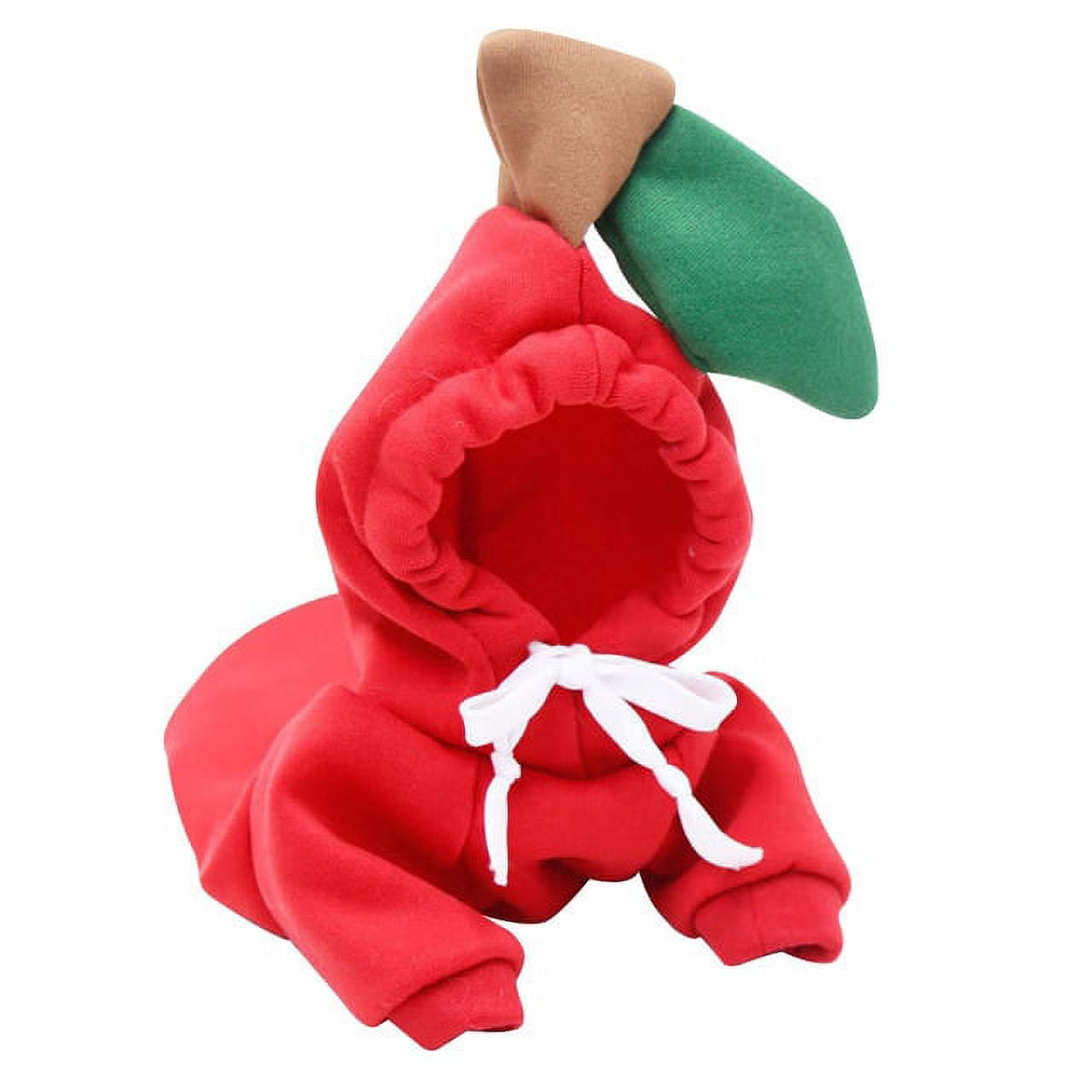 QWZNDZGR Dog Winter Warm Clothes Cute Plush Coat Hoodies Pet Costume ...