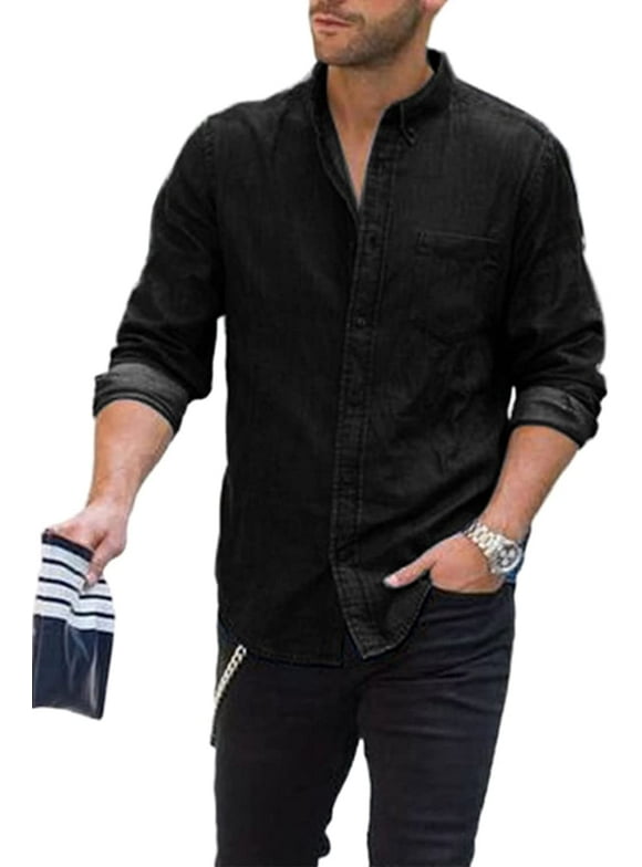Mens Chambray Work Shirt