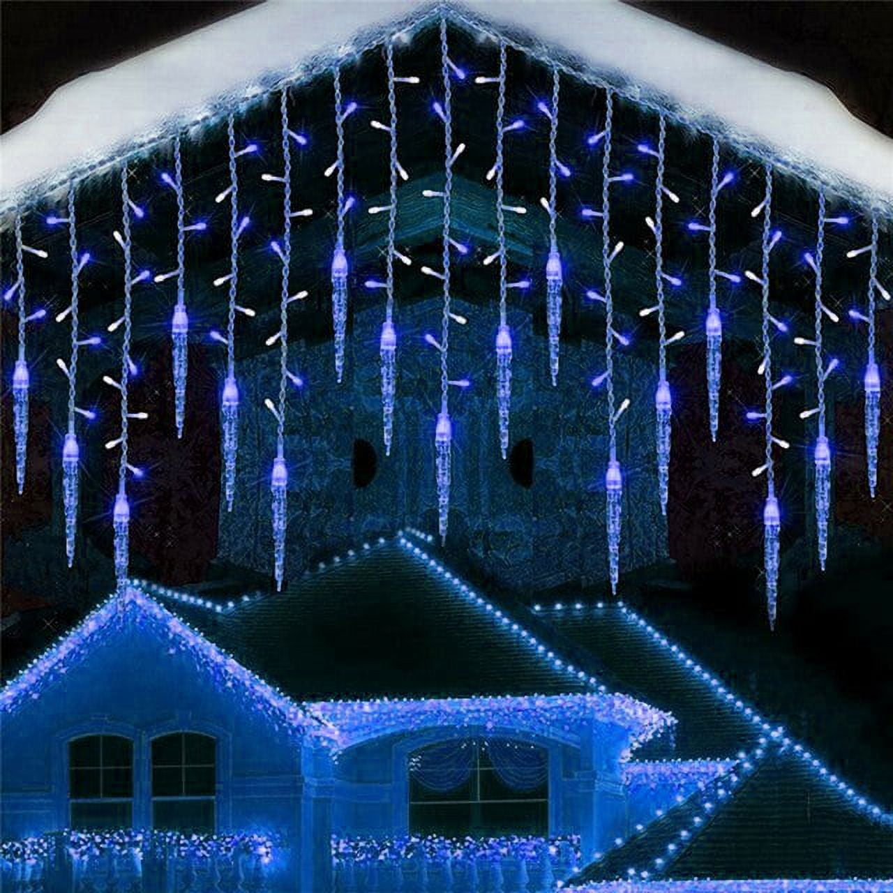 QWZNDZGR Waterproof Outdoor Christmas Light Droop Led Curtain Icicle ...