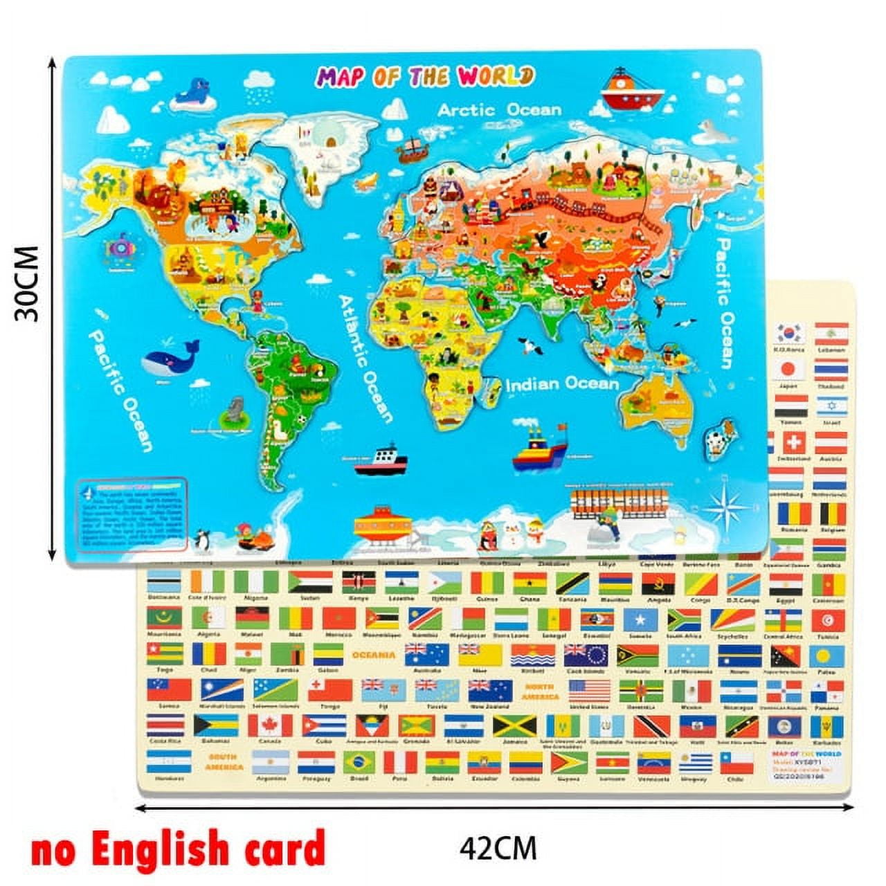 World Map For Kids Continents