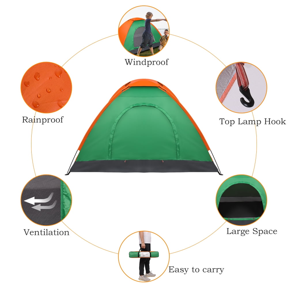 QXDRAGON 2 Person Tent Dome Tents for Camping with Carry Bag Multi ...