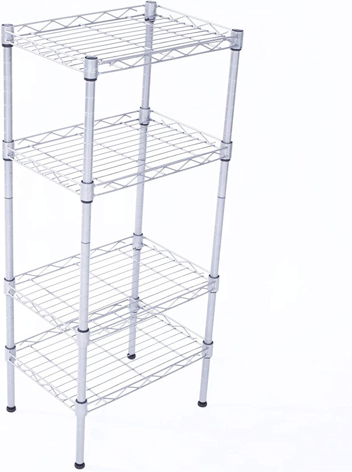 QXDRAGON 4-Shelf Adjustable, Heavy Duty Storage Shelving Unit (243 lbs ...