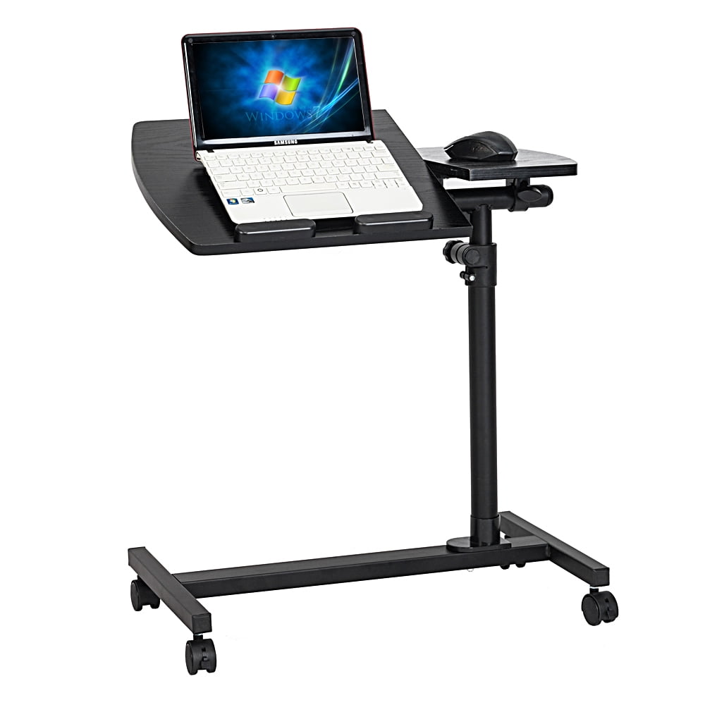 QXDRAGON Adjustable Angle & Height Rolling Laptop Notebook Desk Stand ...