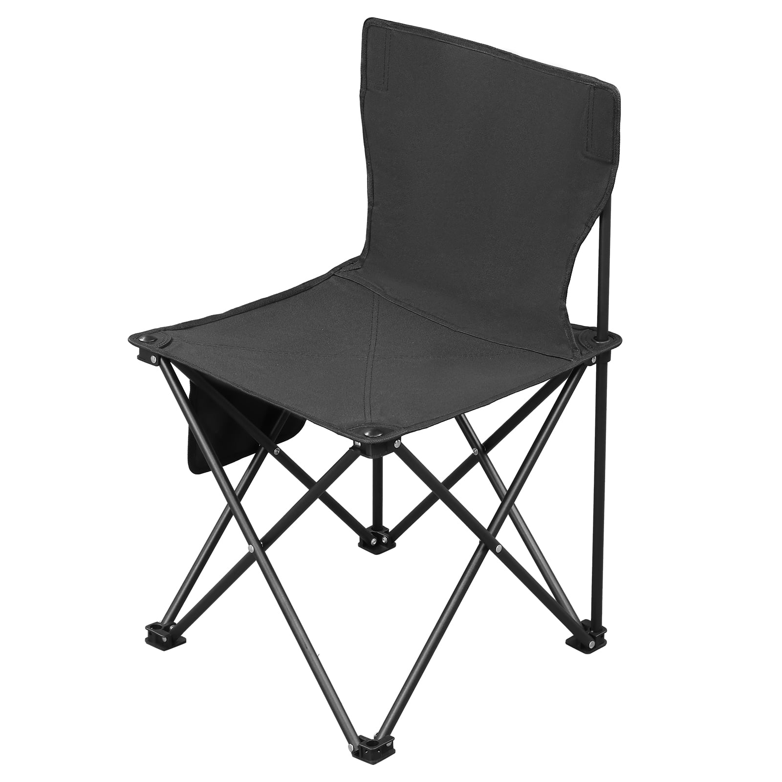 QXDRAGON Foldable Camping Chair Set of 4, Portable Armless Lawn Chair ...