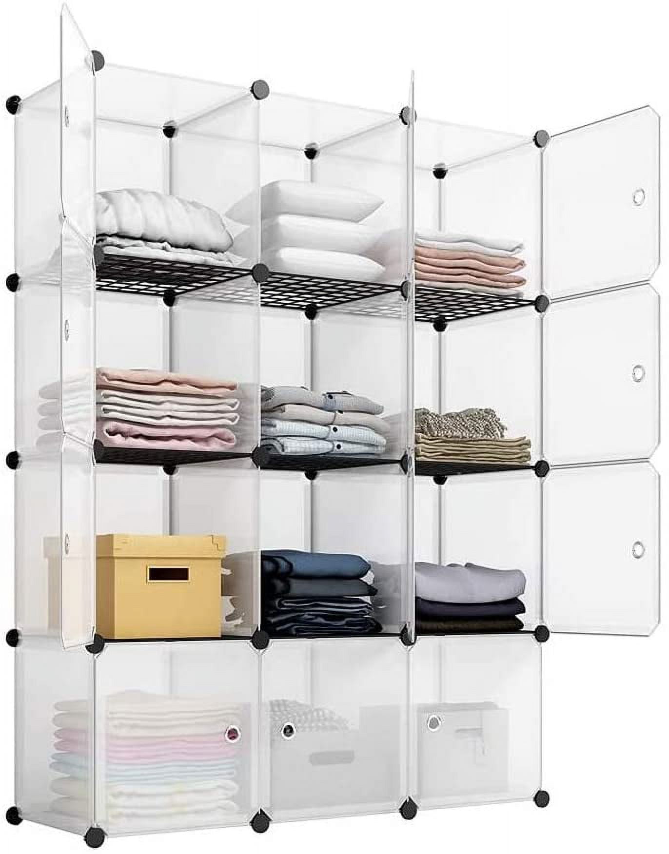 QXDRAGON Large Cube Storage - 14"x14" Depth Cube (12 Cubes) Organizer ...