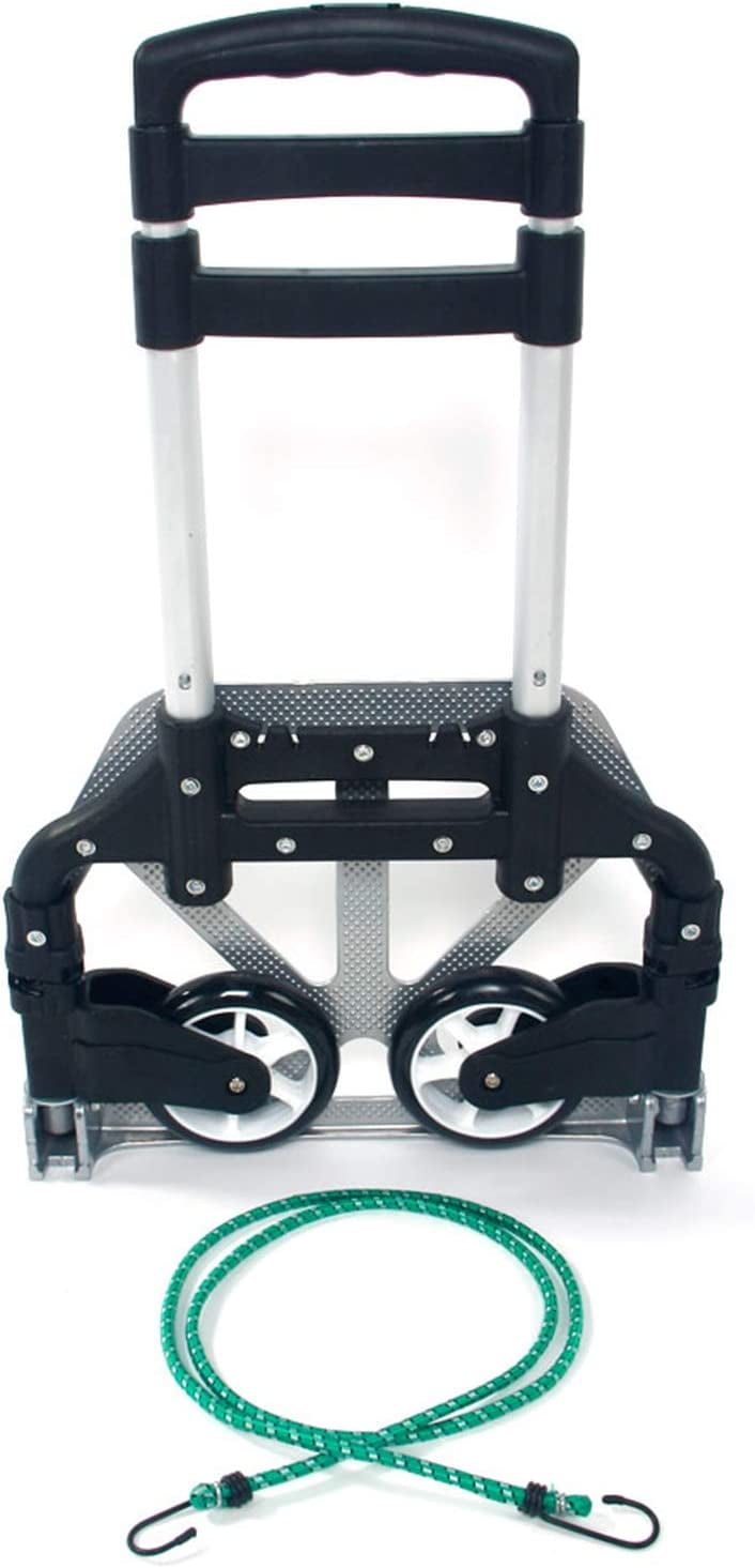 QXDRAGON Lightweight Folding Hand Truck, Aluminum Portable Trolley Cart ...