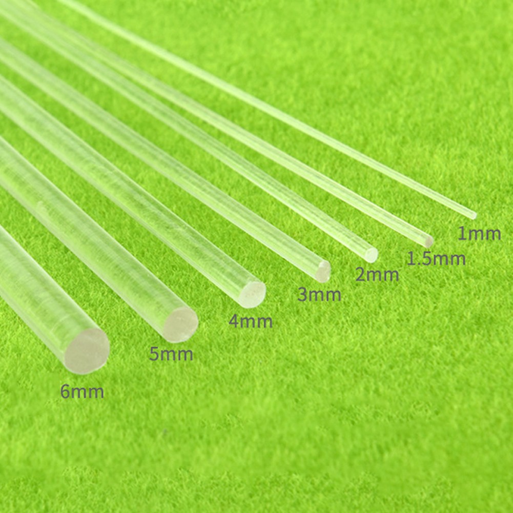 QXKE 5Pcs Acrylic Solid Round Bar Model Material Acrylic Plastic Rod ...