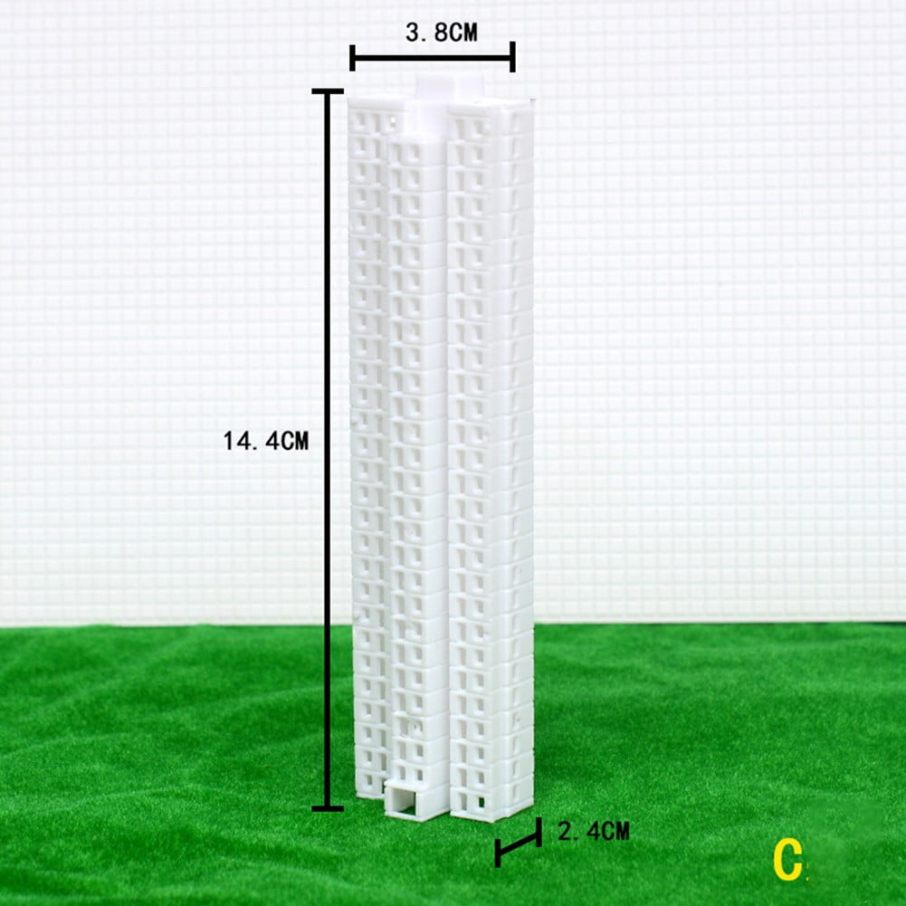 QXKE 5X Building Model Railway Scenery Layout Residential Building High ...