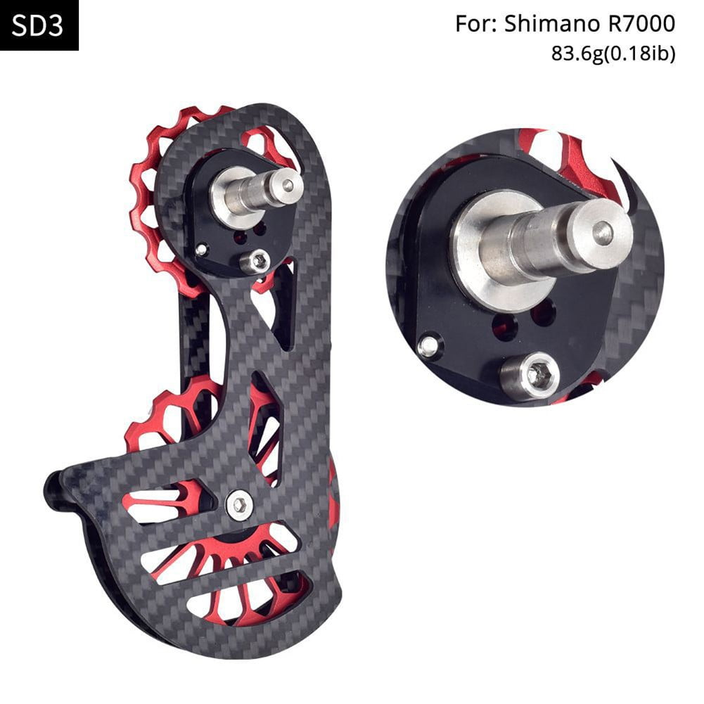 QXKE Road Car Carbon Fiber Large Guide Wheel Rear Dial Guide Wheel ...