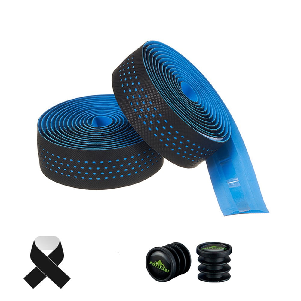 QXKE Soft Road Bike Bicycle Handlebar Tape Ride Shock Shock Shock Wrap ...