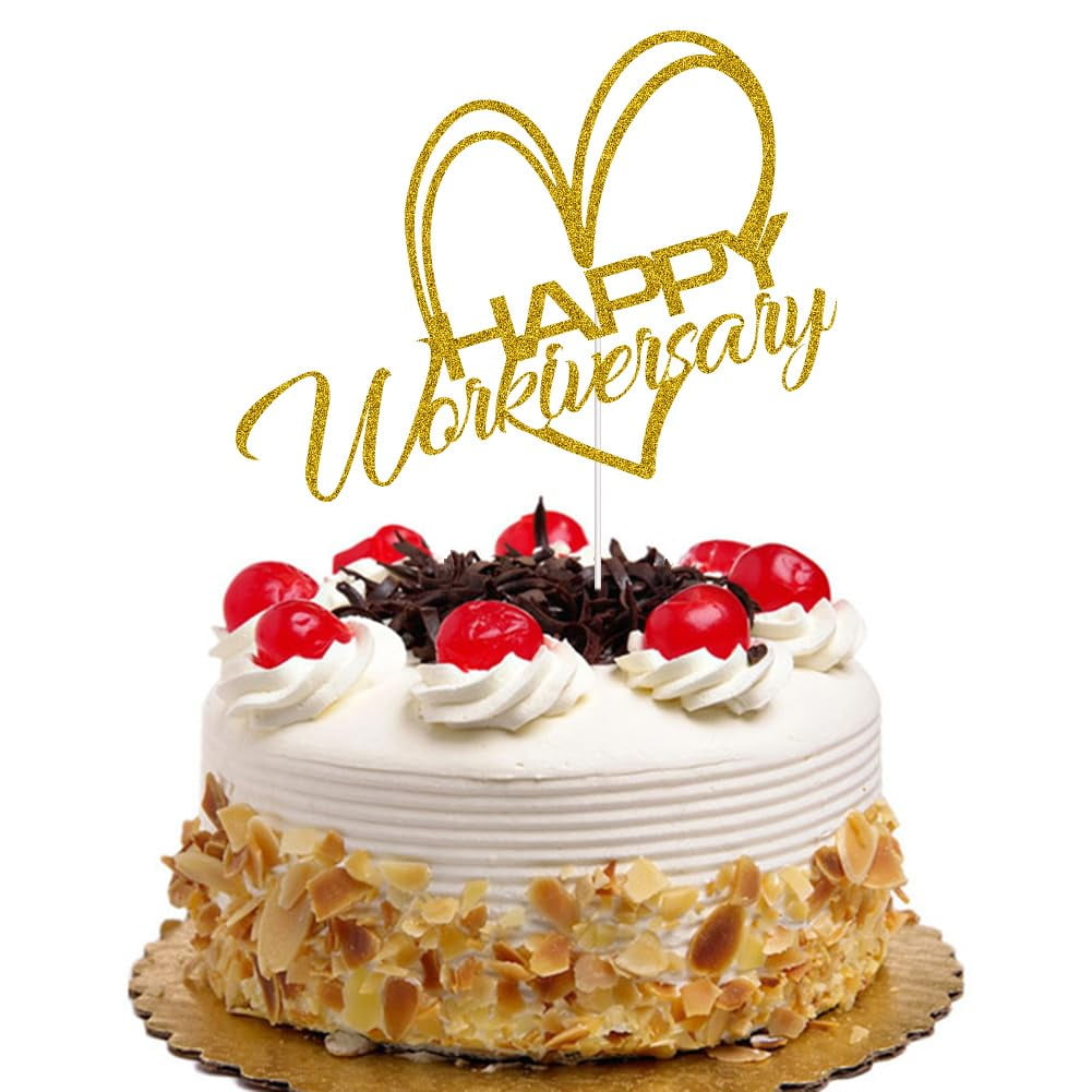 QXQXBA Happy Workiversary SCH4 Cake Topper, Happy Work Anniversary ...
