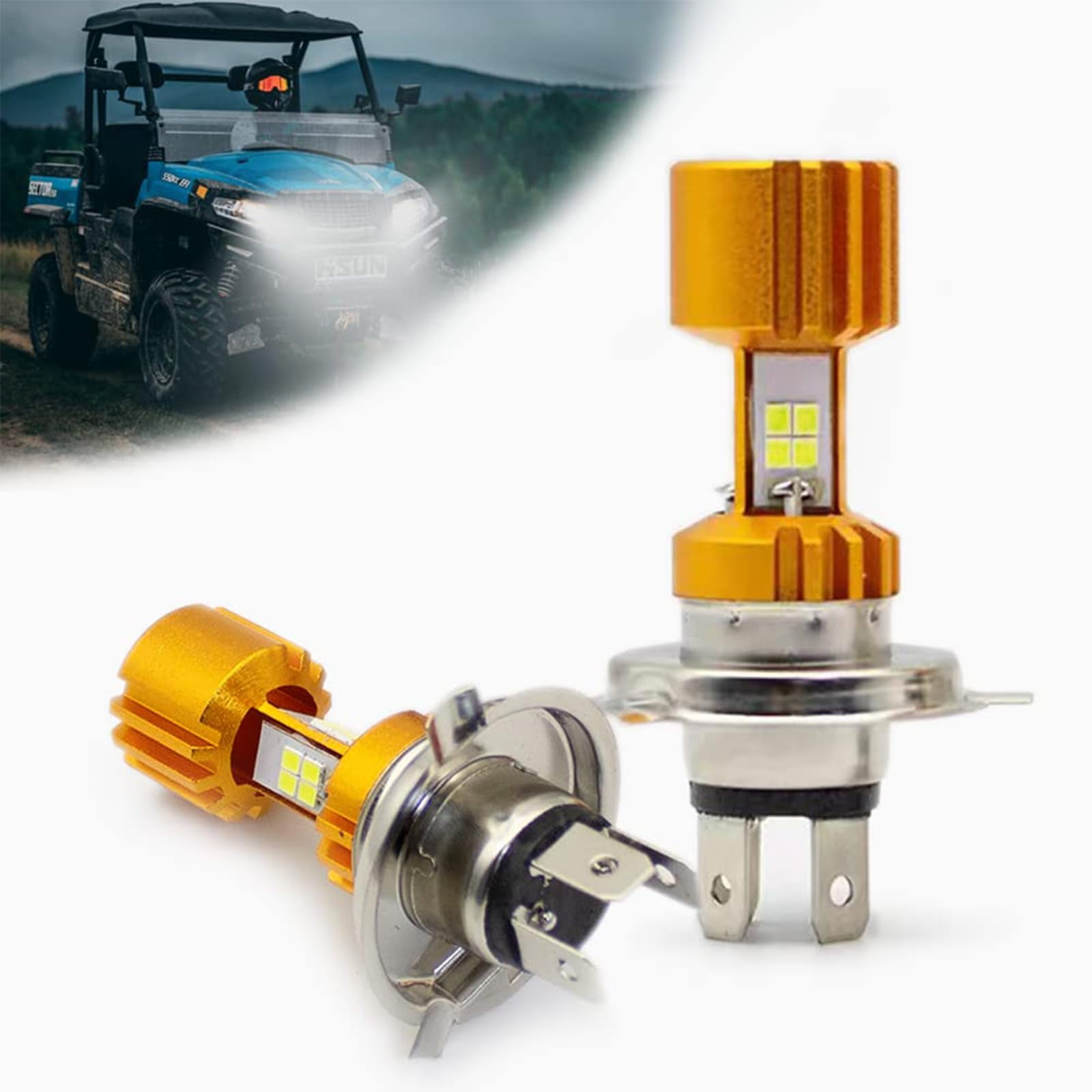 QYMOTO Hisun 550 750 MMF7 LED Bulb Lamp Ultra Bright for UTV Sector ...